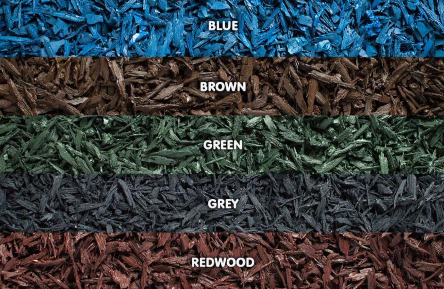 Coloured Rubber Bark – Durable, 100% Wire‑Free Mulch